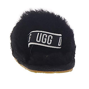 UGG Baby Fluff Yeah Slide Slipper, Black, 4-5 Infant