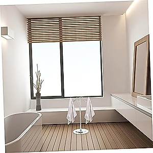 Luxshiny Stainless Steel Kitchen Towel Rack Silver Tote Bag Display Rack Counter Towel Holder for Bathroom Bathroom Towel Stand