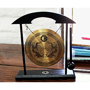 Brass Zen Table Gong Feng Shui for Home Office Desktop