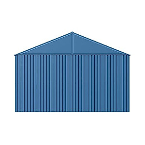 Arrow Shed Elite 12' x 16' Outdoor Lockable Gable Roof Steel Storage Shed Building, Blue Grey