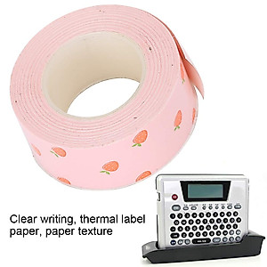 2 Packs Print Label Tape for Labeler Durable Thermal Paper Clear Writing Suitable High Temperatures Width Length