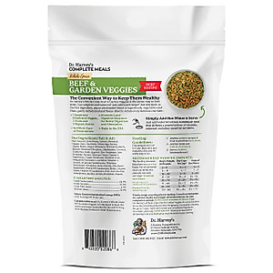 Dr. Harvey's Beef & Garden Veggies Dog Food, Human Grade Whole-Grain Dehydrated Dog Food with Freeze-Dried Beef (5.5 Ounces, Trial Size)