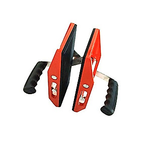 TECHTONGDA Double Handed Carrying Clamp Glass Gripper Stone Ceramic Panel Carrier Plate Lifter Red