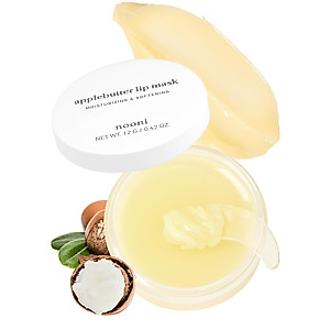 NOONI Korean Lip Butter Overnight Melting Balm (Applebutter) Lip Mask, with Shea Butter and Vitamins | Hydrating, Nourishing, Lip Balm, Soothing, Moisturizing, Softening, Korean Skincare