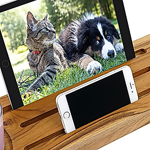 EcoFives Teak Bathtub Tray Caddy - Expandable Bath Tray - Adjustable Organizer Tray for Bathroom - Luxury Bath Caddy Tub Table, Bathtub Accessories & Bathroom Gadgets