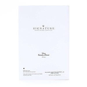 Hallmark Signature Birthday Card for Women (Disney Belle), WHITE (799RZH1058)