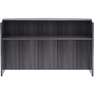 Lorell Essentials Reception Desk, Gray