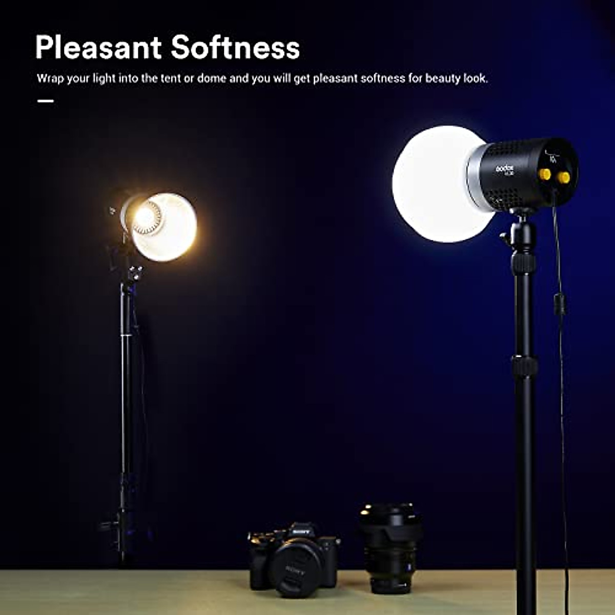 Godox ML-CD15 Diffusion Dome with 3 adapters, Flash Light Diffuser, Compatible for Godox V1 Series ML30 ML60 ML60BI AD200 AD200PRO AD300PRO AD400PRO V1S V1C V1N V1F V1O V860III-S TT685S TT660S