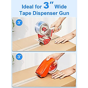 JARLINK Upgraded Version Clearer Packing Tape 12 Rolls, Heavy Duty Packaging Tape for Shipping Packaging Moving Sealing, 2.7mil Thick, 1.88 inches Wide, 60 Yards Per Roll, 720 Total Yards