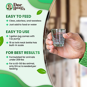 Doc Hoag’s Aloe Vera + Agave Natural Holistic Dog Supplements for Hair & Weight Loss - Also for Puppies, Cats & Other Small Animals by Original Udder Balm