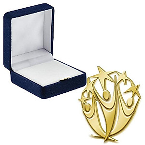 Crown Awards Together We Win Pins, Together We Win Pin with Blue Velvet Presentation Case, 30 Pack, Prime