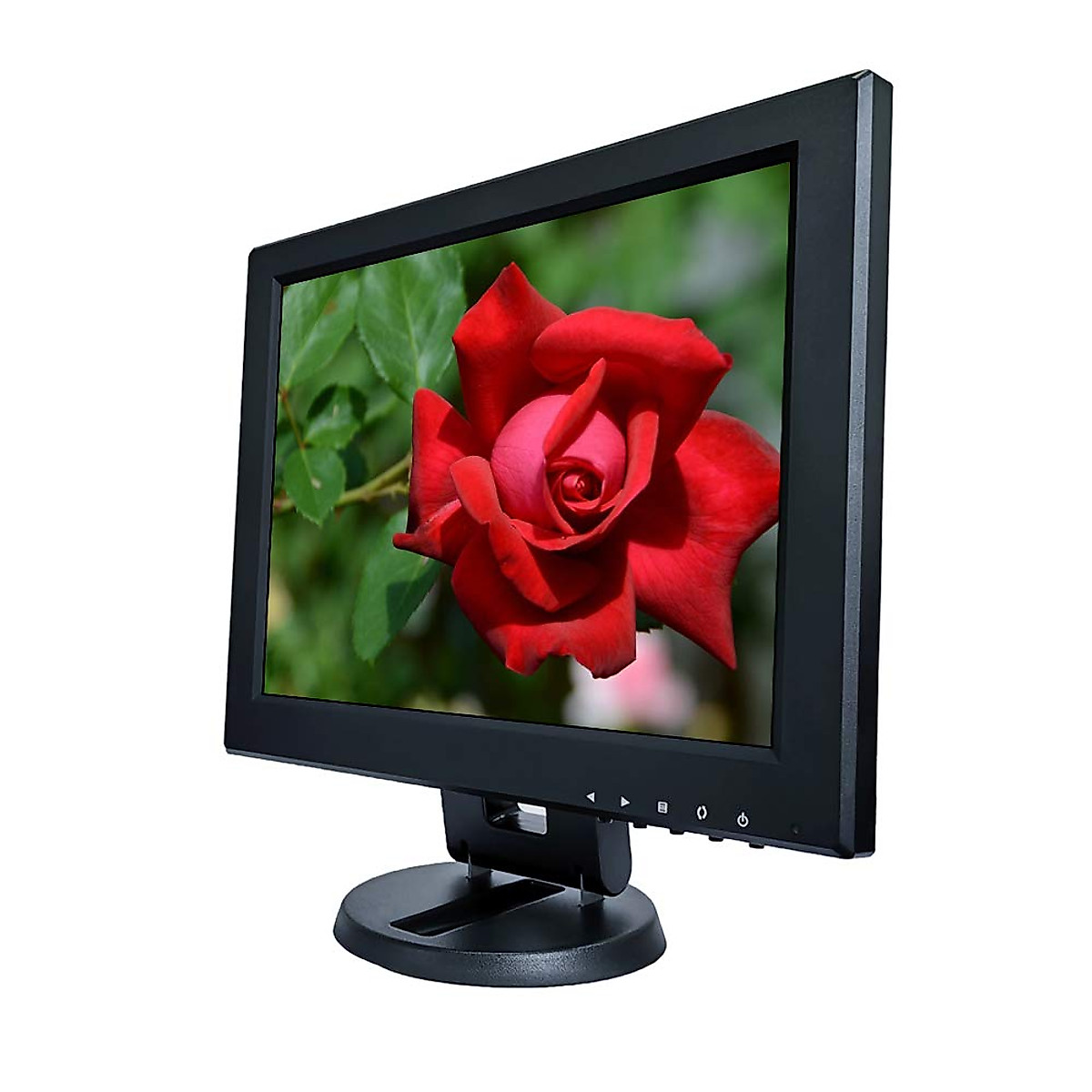 iChawk 12.1" inch PC Monitor 800x600 4:3 Positive Screen AV BNC VGA HDMI-in Built-in Speaker LCD Screen Display for Industrial Medical Equipment with USB Port Pluggable U-Disk Video Player W121PN-591