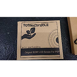TOTALCONSOLE LCD Screen Replacement for PSP 1000 1001 Series w/Backlight & Cushion Gasket Sony OEM Original, Silver (TC-95222)