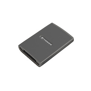 Transcend CFexpress Card Reader, Type B, USB 3.2 Gen 2x2, 20 Gbps, Aluminum housing, Silicone Sleeve, for Photography and Cinematic Experts, Provide Type A and Type C Cables - TS-RDE2