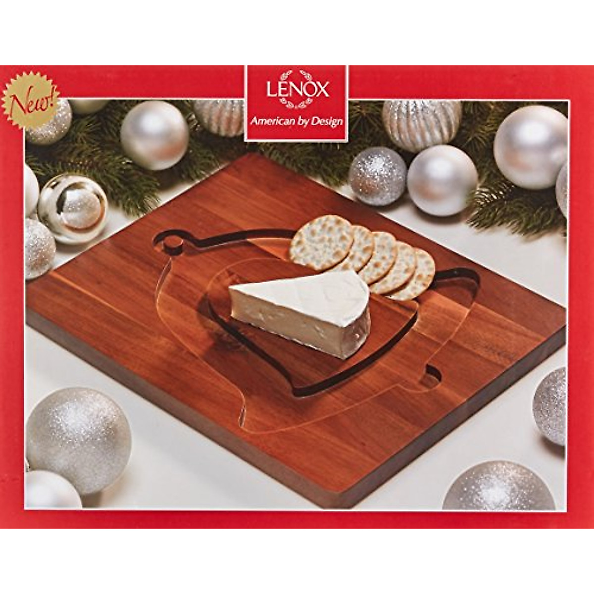 Lenox Bell Cracker and Cheese Board, Brown
