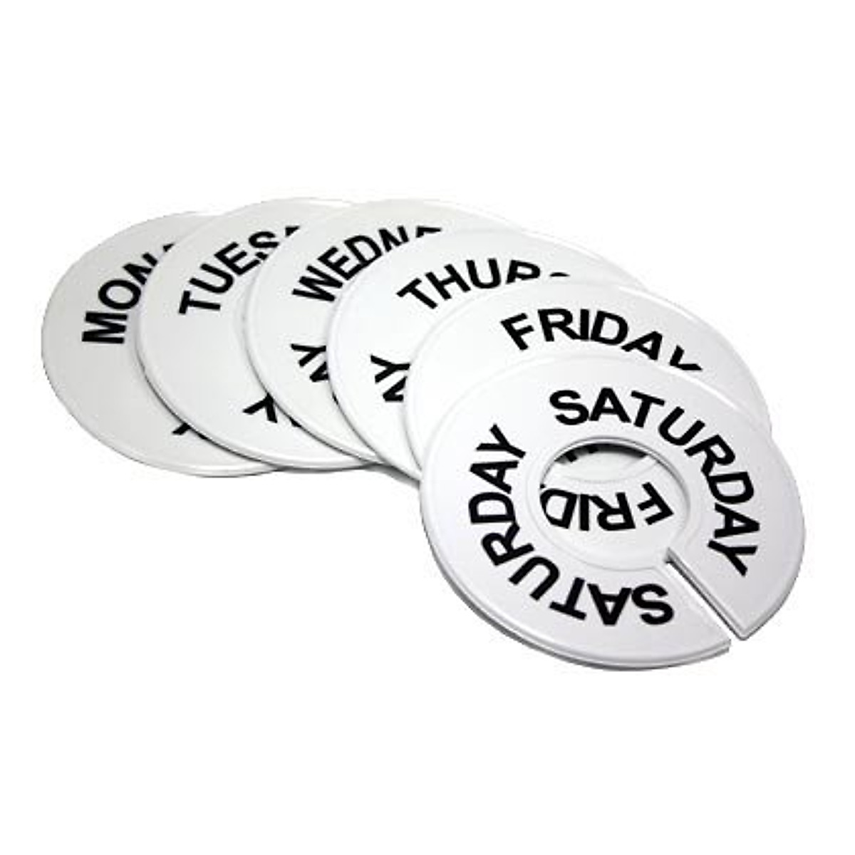 RDR-2 Round Rack Divider - Days of The Week (Mon-Sat)