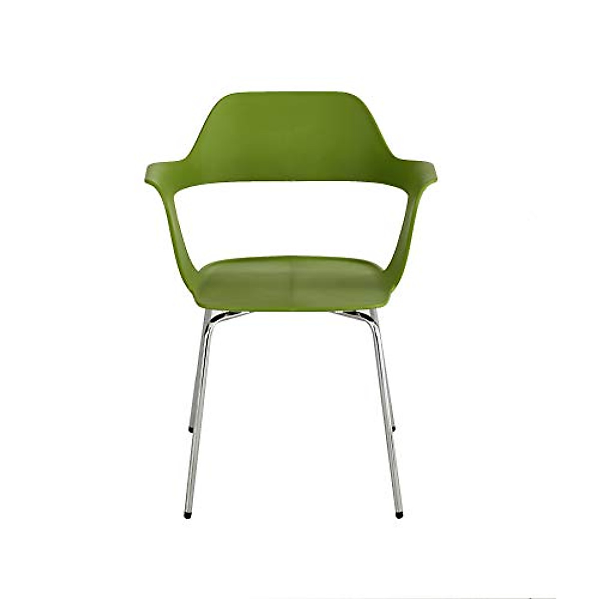 Safco Products Bandi Shell Stack Chair 4275GN, Green, Sturdy Steel Frame, Polypropylene Shell, Stacks 8 High (2/carton)