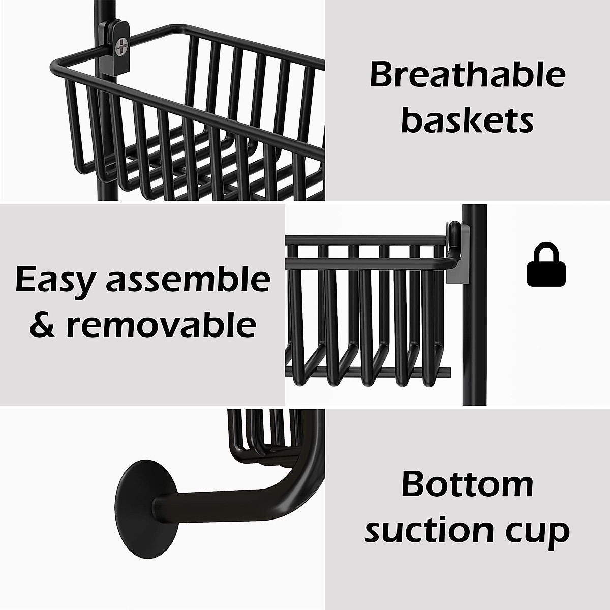 COVAODQ 6-Tier Pantry Door Organization and Storage Over the Door Pantry Organizer Metal Hanging Kitchen Spice Rack Can Organizer