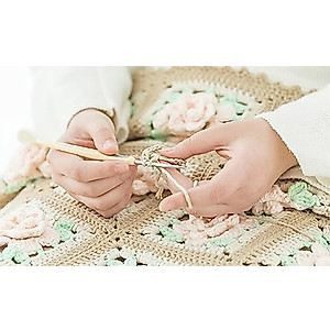 VASANA 3Roll Green Milk Knitting Cotton Yarn Smooth Soft DIY Hand Knitting Craft Crochet Thread for Shawl Sweaters Hats Scarves(98Yard/Roll）