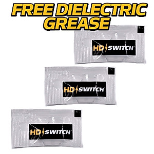HD Switch (3 Pack 12V 40A Waterproof Relay Replaces Husqvarna AYP Craftsman 539102914, 539 10 29-14 w/LED Indicator Light & Dielectric Grease
