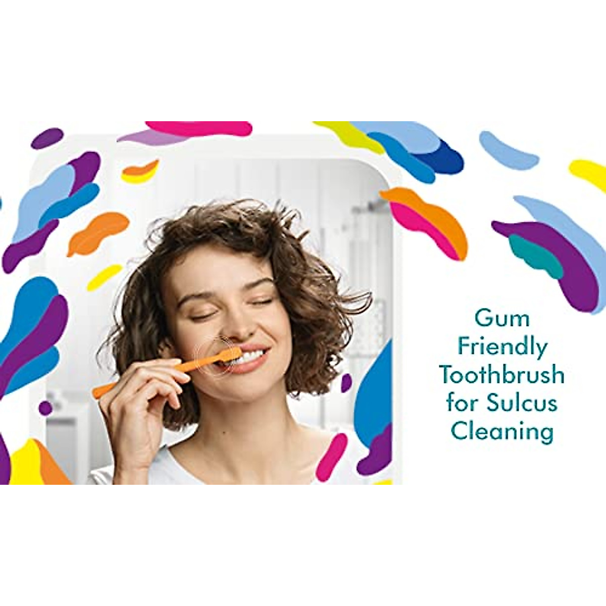 Curaprox CS 5460 Super-Soft Toothbrush for Adults with Ultra-Fine Filaments and Compact, Slightly Angled Toothbrush Head for Improved Tooth and Gum Health