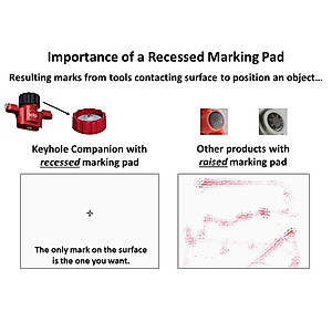 Keyhole Companion Marking Tool Set – Mount/Hang Items that have Keyhole Slots Without Measuring; Tools Mark Fastener Locations on Walls. Picture hanging, mount power strips, use w/keyhole hangers, etc