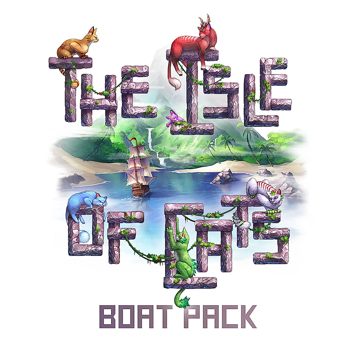 GTS Distribution The Isle of Cats: Boat Pack Expansion - Boardgame, Ages 8+