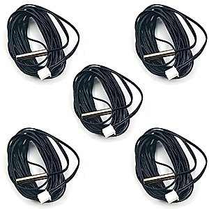 DEVMO 5Pcs NTC 10K 3950 Ohm Waterproof Temperature Sensor Probe Stainless Digital Thermal Sensor Probe Cable Length 2M