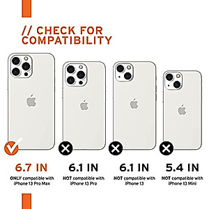 URBAN ARMOR GEAR UAG iPhone 13 Pro Max [6.7-inch screen] Case, Pathfinder Silver & Paracord Lanyard Adjustable Wrist Strap, Black