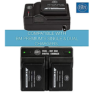 BM Premium 2 Pack of NP-W126S High Capacity Battery for Fujifilm FinePix X-S10, X-T100, XT-200 X-100F X-100V X-A7 X-H1 X-T10 X-T20 X-T30 X-A2 X-A3 X-A5 X-A10 X-E1 X-E2 X-E2S X-E3 X-T1 X-T2 X-T3 Camera