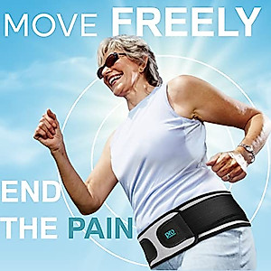 SI Belt - Sacroiliac Belt for Women and Men - SI Joint Hip Belt for Sciatica, Pelvis, Lower Back Pain Relief - Lumbar and Hip Support Brace - Trochanter Belt with Extra Compression Hip Pain Relief