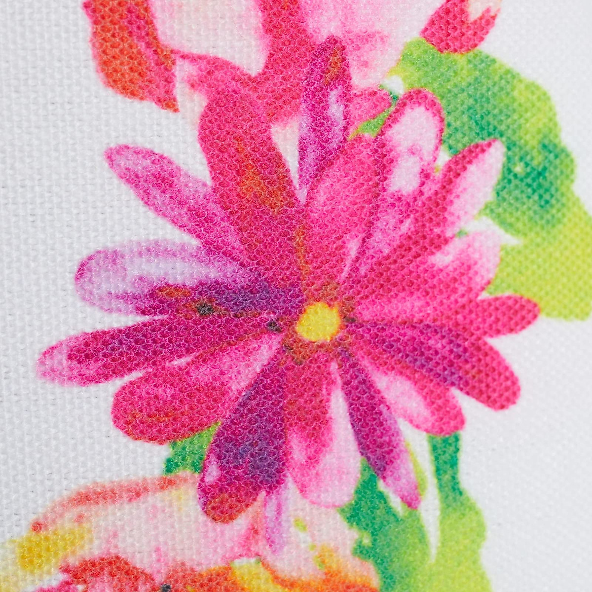 Okuna Outpost Set of 2 Reusable Monogram Letter T Personalized Canvas Tote Bags for Women, Floral Design (29 Inches)