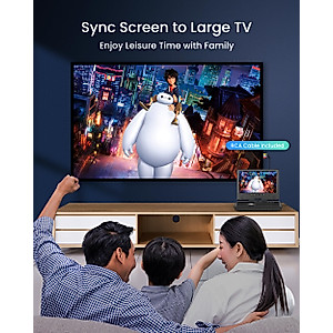 WONNIE 12.5" Portable DVD Player with 10.5" Swivel HD Screen,with Car Headrest Case,5-Hour Built-in Rechargeable Battery,Car Charger & AC Adapter, Supports USB/SD Card/Sync TV, Regions Free