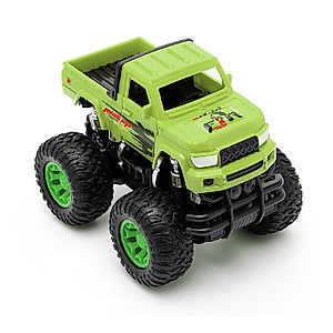 LONGYUEDI Pull Back Cars Toy, Toddlers Mini Monster Trucks 360° Rotating Shockproof Vehicles Toy for Boys Girls Tiny Friction Powered Cars Push and Go Great Gifts for Kids Children Aged 3-8.…