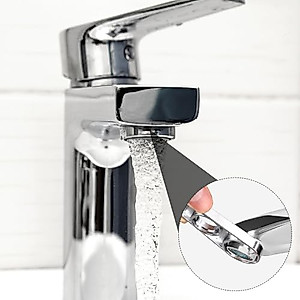 2pcs Faucet Bubbler Wrenches, Multi-Use Faucet Aerator Key 6 Sizes 16/18/20/22/24/28mm Sink Aerator Removal Wrenches Tool for Kitchen Bathroom Faucet Parts Repair Spanner