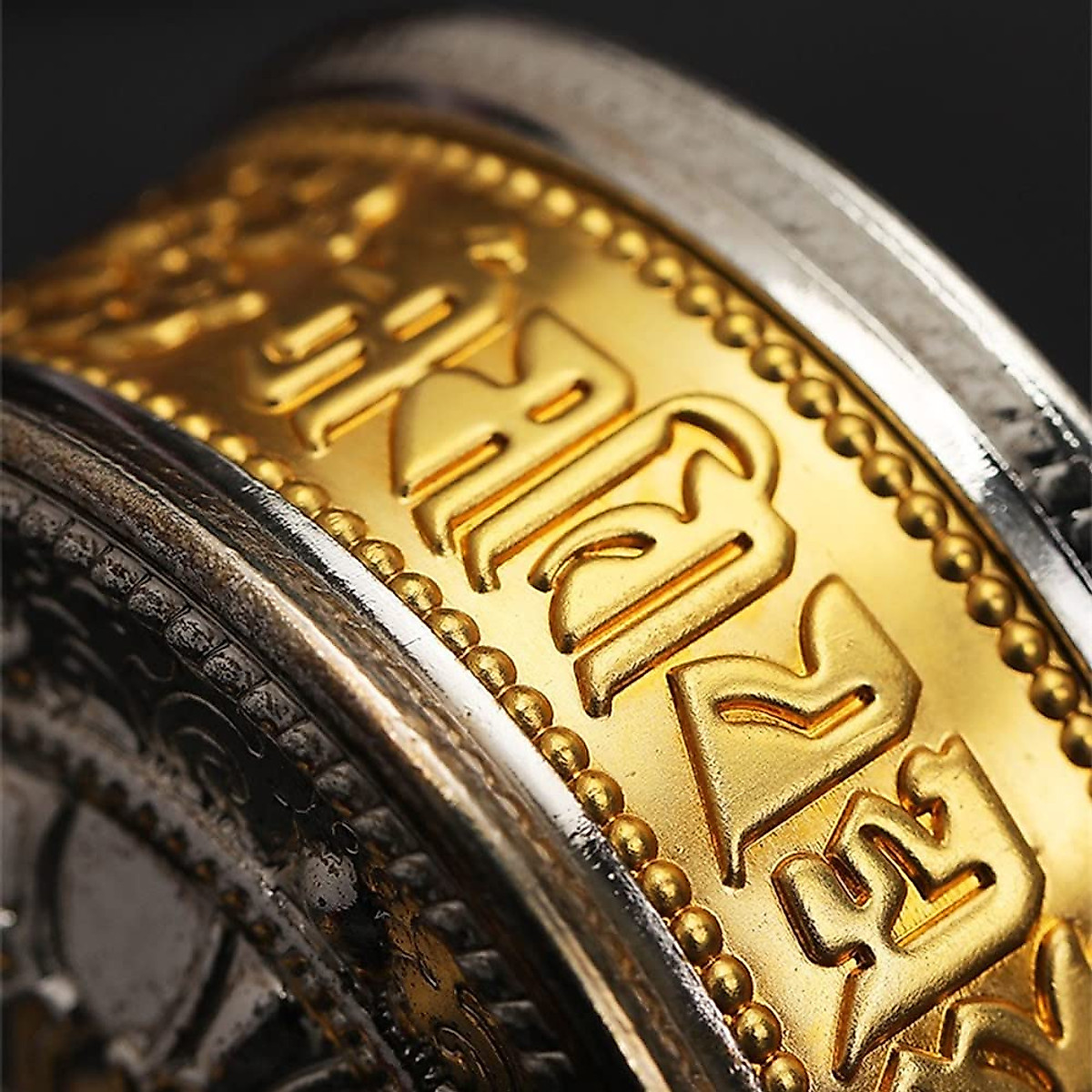 Prayer Wheel with Lotus Base, Tibetan Buddhist Copper Hand Held Prayer Wheel with Kālacakra Mantra Scroll, Premium Buddha Religion Scriptures Prayer Wheel for Relaxing, Praying, Meditation, Healing