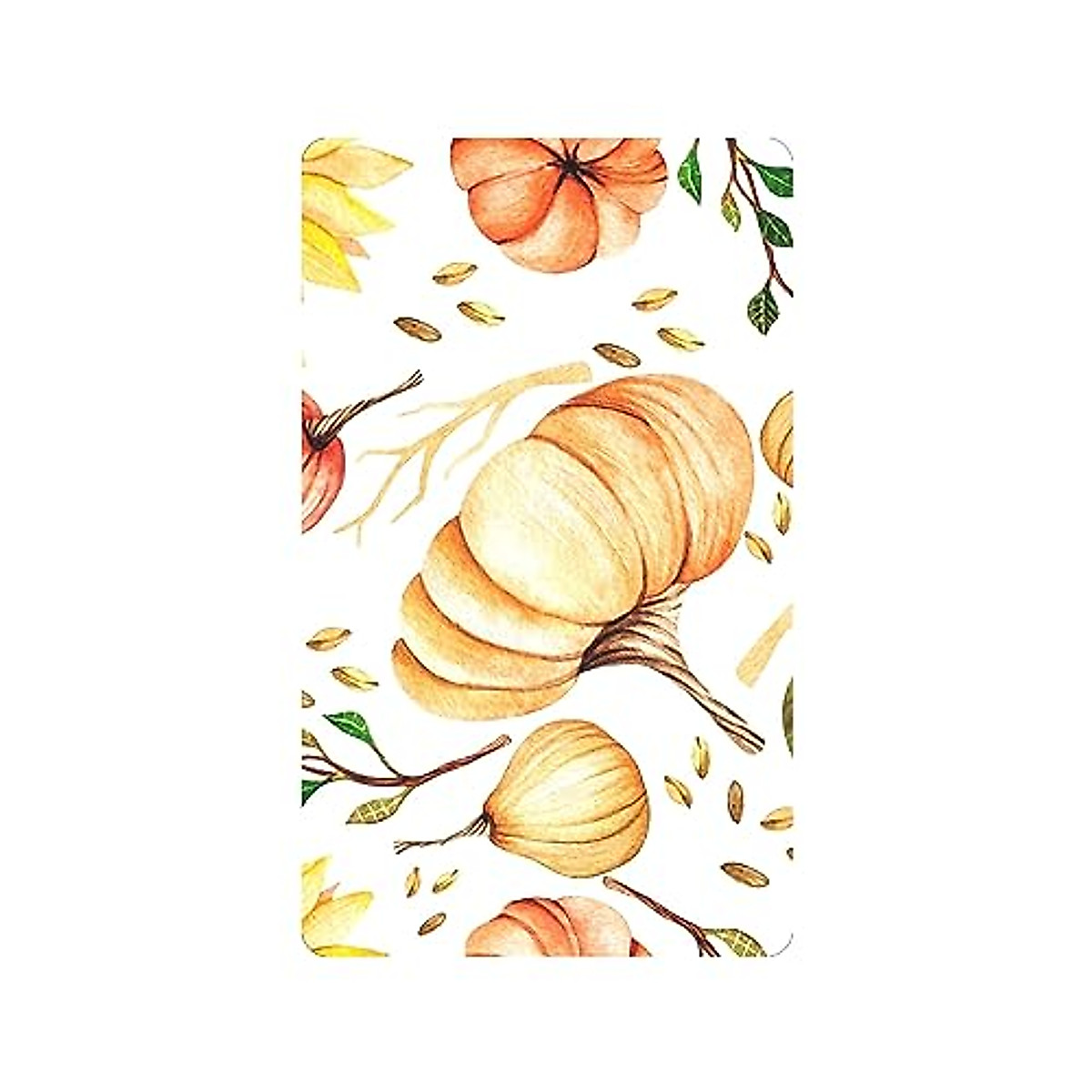 susiyo Doormat 30"x18" Fall Harvest Pumpkins Sunflowers Non-Slip Indoor Entryway Door Mat (Rubber Backing)