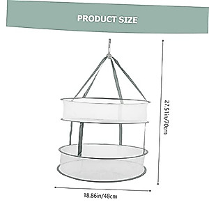 BioNyt 3 Pcs Beauty Sponge Drying Blue Hanging Clothes Drying Rack Containers for Clothes Round Laundry Basket Makeup Brush Drying Basket Laundry Hanging Mesh Rack Foldable Sweater Dryer (Color : Mat