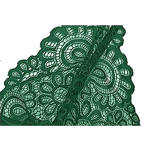 TISDEN Women Lace Lingerie Bralette Bra and Panty Set Underwear 2 Piece Babydoll Sleepwear Bodysuit Green XL