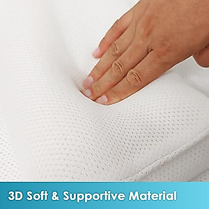 AEROiVi Full Body Bath Pillow with Lumbar Pillow Bathtub Cushion with 14 Suction Cups 3D Air Mesh Fit Any Tub Luxury Bathroom Accessories