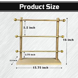 SAVINA Ribbon Organizer - Wooden Ribbon Rack Holder for Sewing Craft, Wreath, Mesh, Thread, Tape, Roll - Ideal for Florist Arts & Gift Wrapping Storage