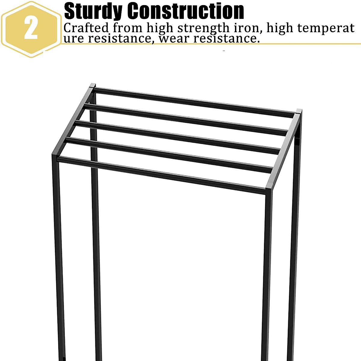 YLLFFLL Gym Workout Organizer, Yoga Studio Storage Cart, 5 Tier Movable Yoga Mat Storage Rack with Wheels, Yoga Fitness Equipment Accessories (Size : 100x37x160cm)