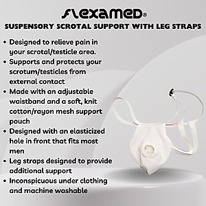 Suspensory Scrotal Support with Leg Straps