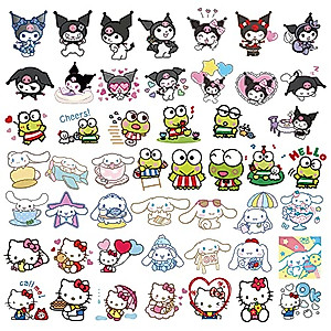 Kawaii Stickers 100pcs Cute Kawaii Stickers, Cute Japanese Anime Stickers for Kids Teen Girls Adult Laptop Guitar Suitcase Skateboard Waterproof Stickers (100pcs Cute)