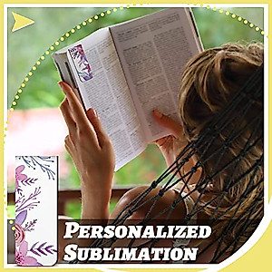 30 Pieces Magnetic Bookmark Book Marker Clip Sublimation Bookmarks Sublimation Magnetic Bookmarks Page Markers for Students Teachers Classroom Home Office Reading Supplies