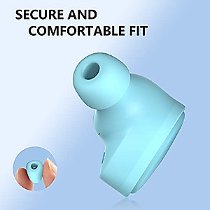 KOSETON Wireless Earbuds Bluetooth Headphones, Bluetooth 5.1 Technology, Mini Sports Headset, Built-in Microphone for HD Calls and Listening to Music, with Unicorn Charging Case, Blue