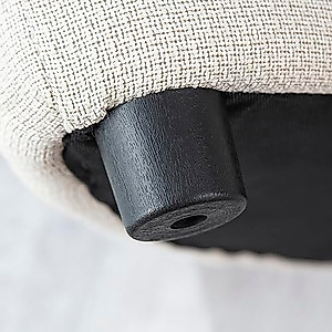 YUNLife&Home Oversized Accent Barrel Chair with Storage Ottoman+4 Pillows,Modern Comfy Upholstered Recliner Sofa Club Chaise Leisure Round Lounge Armchair for Living Room/Bedroom/Hotel