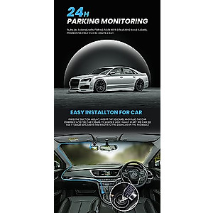 4K Dash Cam Front Built-in WiFi, WANLIPO Dash Camera for Cars with 3" IPS Screen, Car Camera with 64GB SD Card, 2160P Dashcam for Cars with App Control, G-Sensor, Loop Recording,24H Parking Monitor