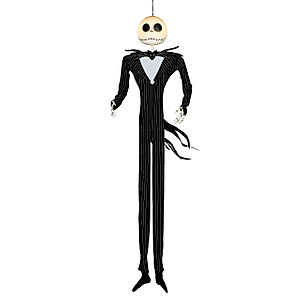 Disney The Nightmare Before Christmas Jack Skellington Light Up Full Size Poseable Hanging Character Decoration