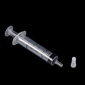 MEETOOT 50pcs Luer Lock Syringe Tip Caps Disposable Plastic Syringe Cap for Liquid Sampling in the Laboratory